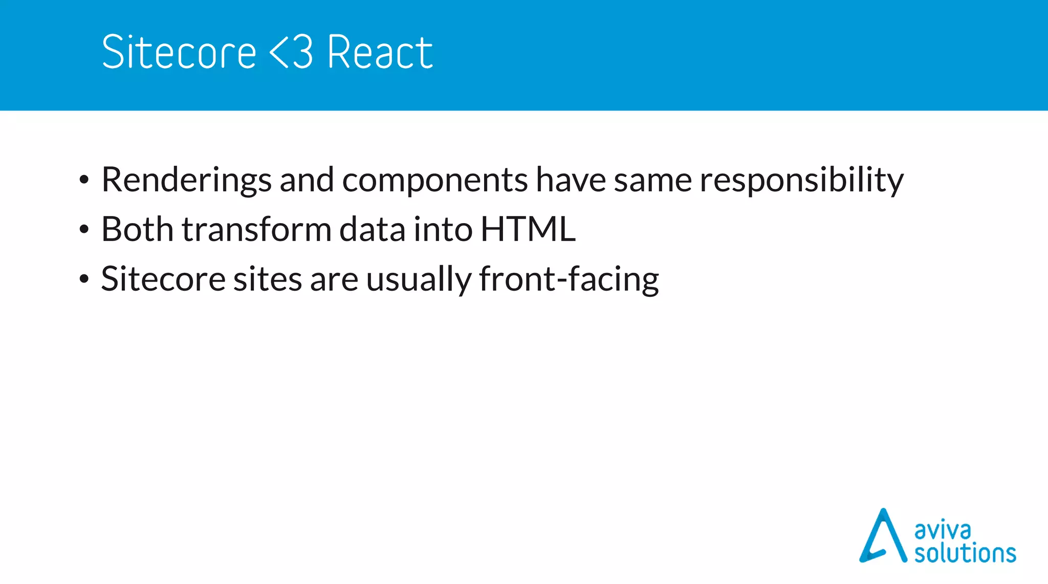 Building complex User Interfaces with Sitecore and React | PPT Building complex User Interfaces with Sitecore and React | PPT