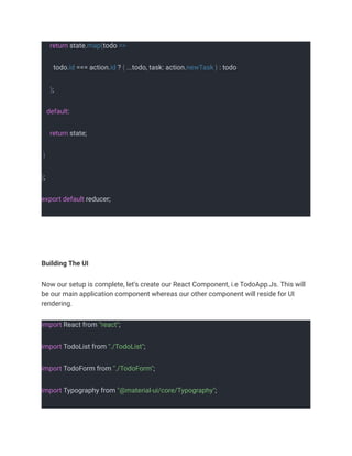 Simple React Todo List | PDF