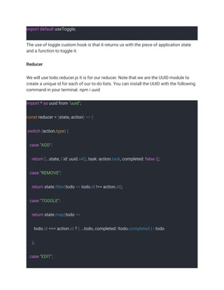 Simple React Todo List | PDF | Web Development | Internet