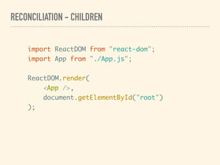 React Under the Hood: Understanding React's UI Rendering Process | PPT