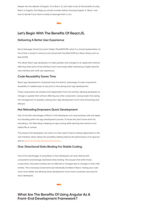 React vs angular | PDF | Web Development | Internet
