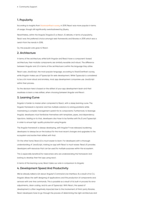 React vs angular | PDF | Web Development | Internet