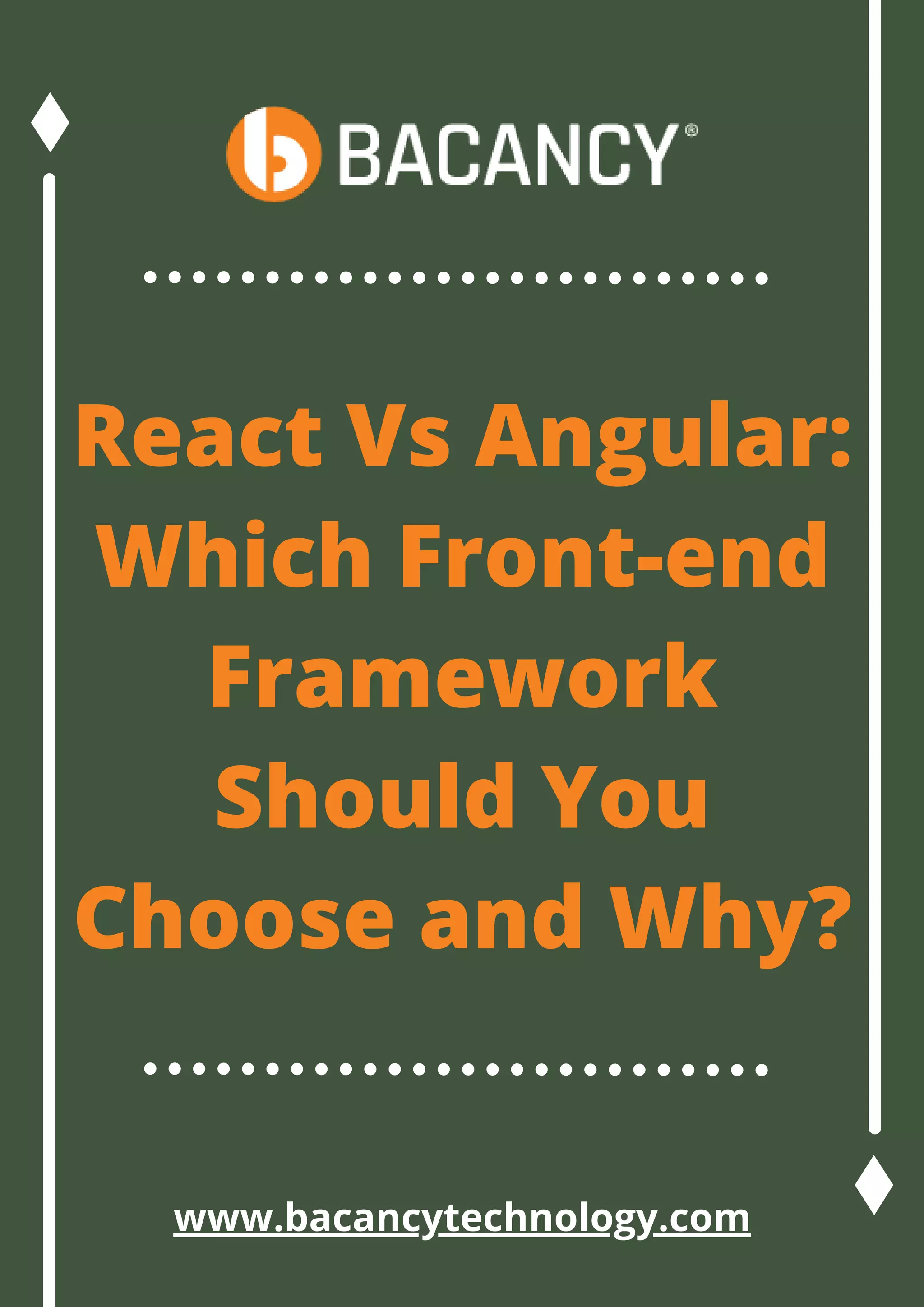 React Vs Angular Which Front End Framework Should You Choose And Why Pdf