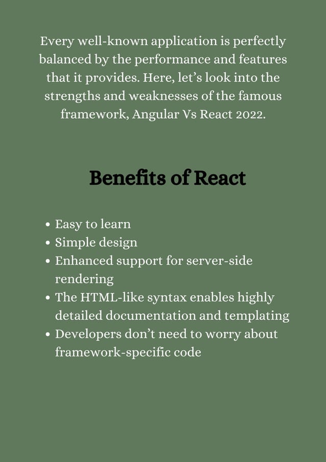 React vs angular which front end framework should you choose and why ...
