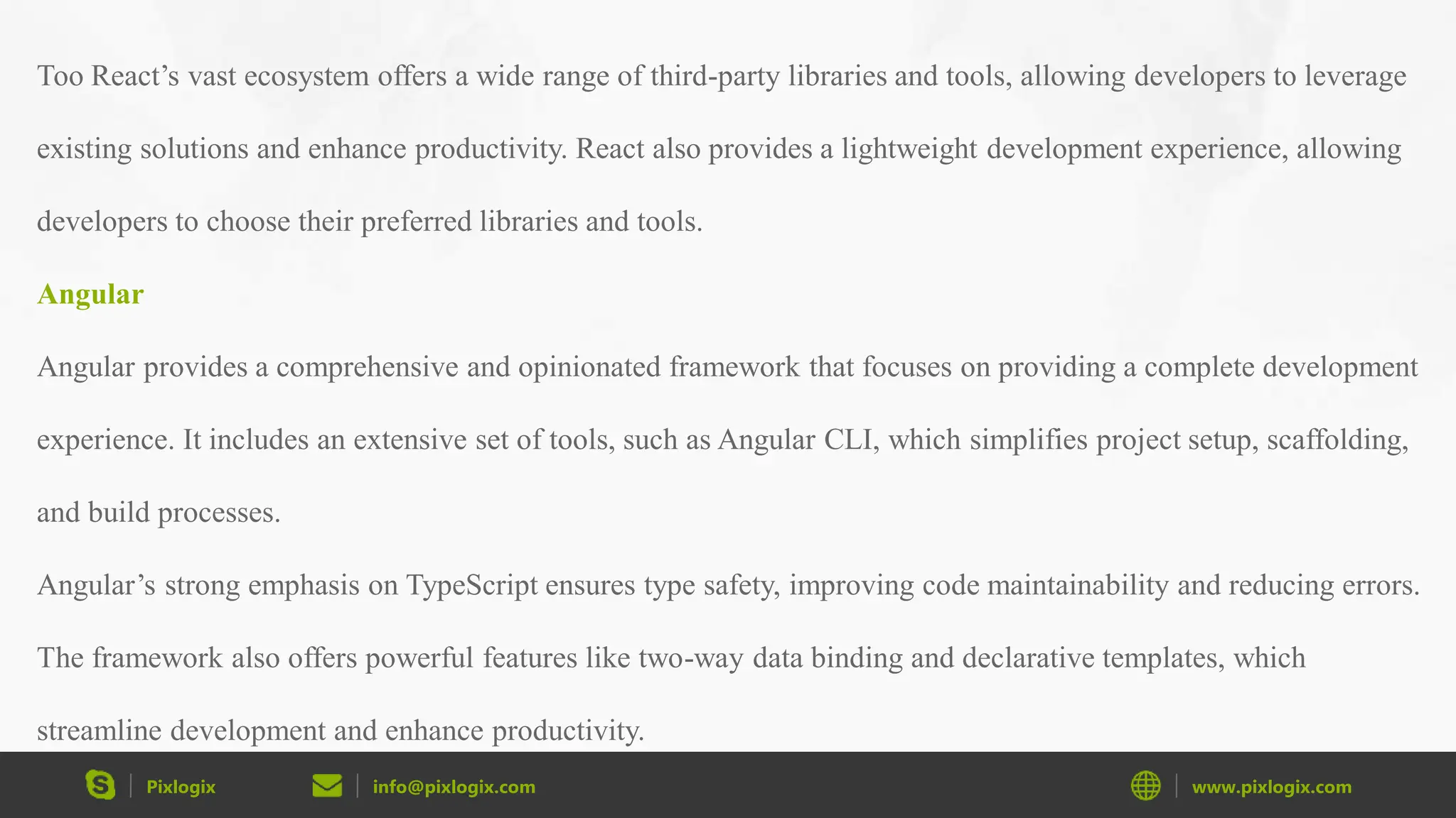 React Vs Angular Which Is Best Js Framework For Front End Development Ppt