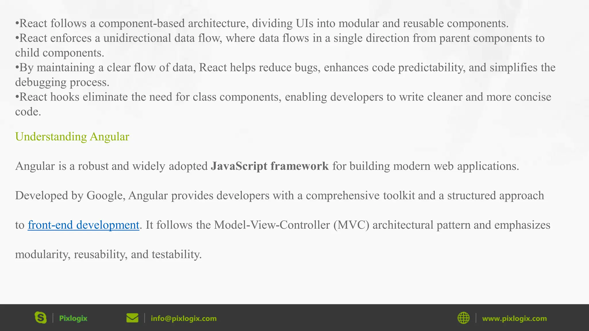 React Vs Angular Which Is Best Js Framework For Front End Development 1858