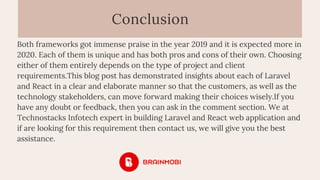 React vs laravel | PPT