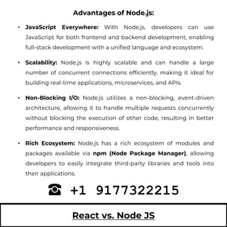 React vs Node js: Which is Better for Web Development? - Semiosis Software Private Limited | PDF