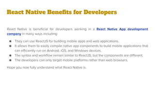 React vs React Native | PPTX
