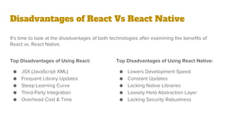 React vs React Native | PPTX