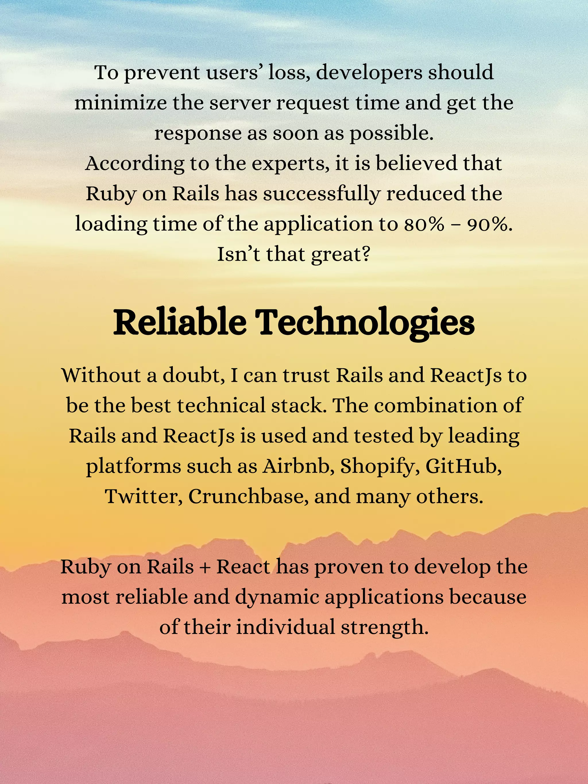React with rails a perfect combination to build modern web application | PDF