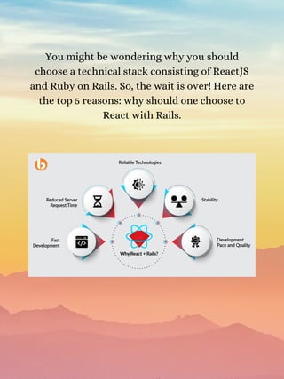 React with rails a perfect combination to build modern web application ...