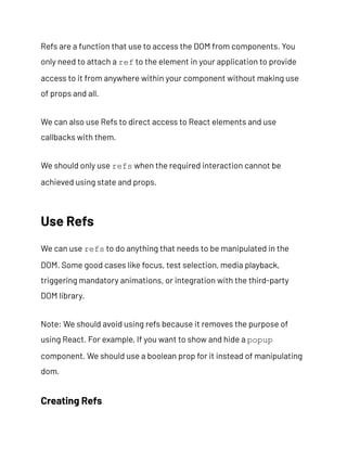 React with Ref | PDF | Web Development | Internet