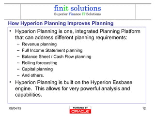 Read 1-hyperion planning presentation | PPT