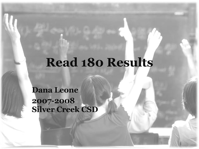 Read 180 Results Dl Ppt | PPT | Education