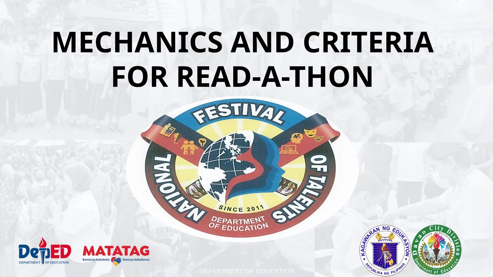 criteria and mechanics for Read-a-thon.. | PPTX