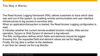 Read Access Logging (RAL) for SAP NetWeaver Overview | PDF