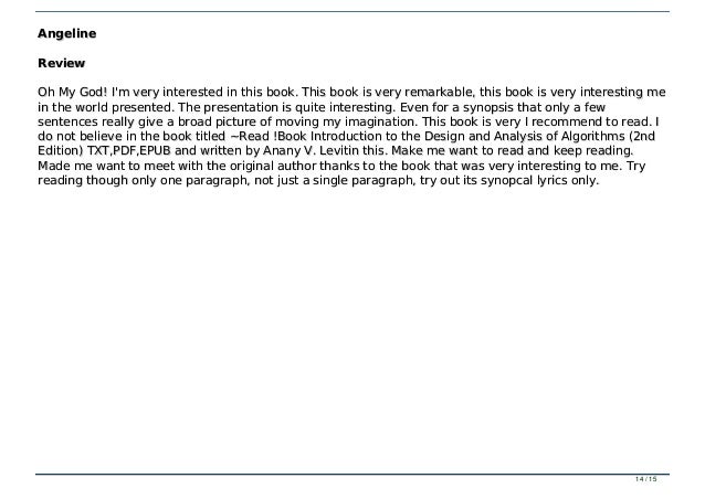 ~read Book Introduction To The Design And Analysis Of Algorithms 2n…
