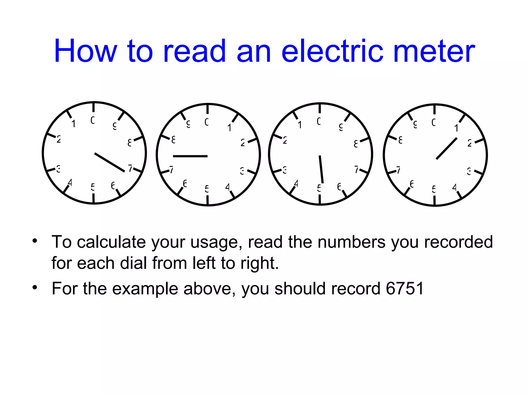 Read electric meter | PPT