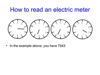 Read electric meter | PPT