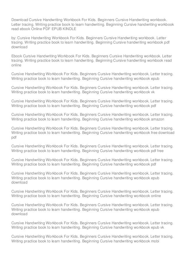 Read In Pdf Cursive Handwriting Workbook For Kids Beginners Cursive read-in-pdf-cursive-handwriting-workbook-for-kids-beginners-cursive