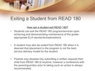 Read 180 class page power point | PPSX