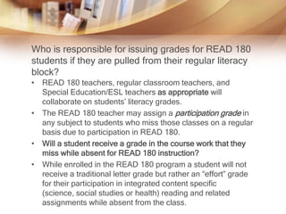 Read 180 class page power point | PPSX