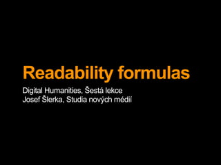 Readability formulas | PPT