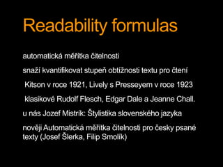 Readability formulas | PPT