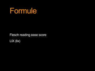 Readability formulas | PPT