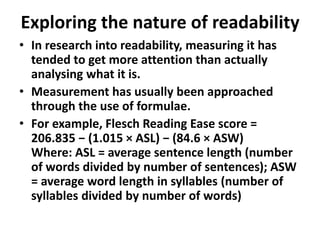 How to measure readability with an easy way? .pptx