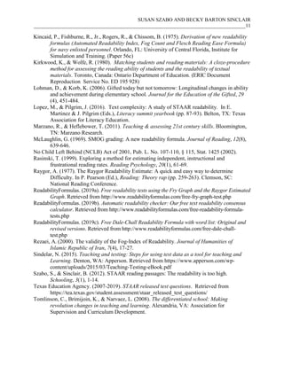 Readability of staar is misaligned schooling v10 n1,2019 | PDF ...