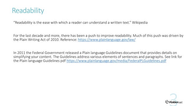 Document Readability Analysis | PPT | Free Download