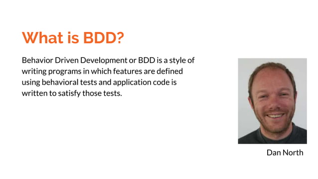 Readable Tests Using Bdd Ppt