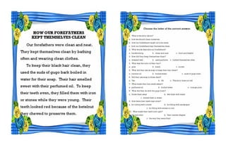 This handouts is for English Oral Proficiency. This helps the students ...
