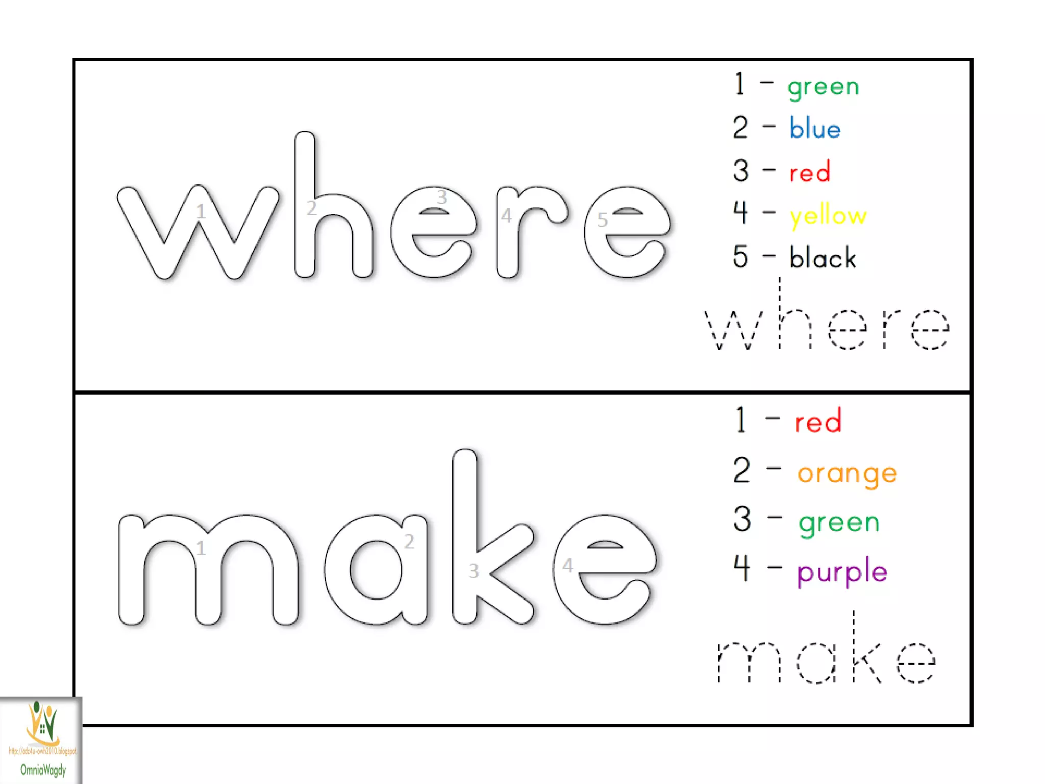 Read and color kg2 | PPT