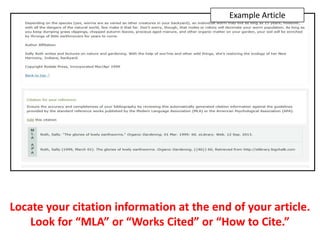 Read a periodical source citation | PPTX
