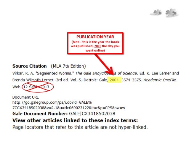 Read a reference source citation