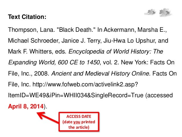 How To Read a Reference Source Citation