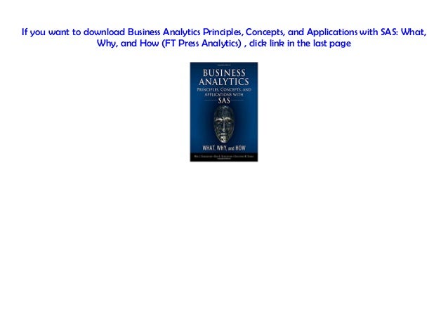 business analytics principles