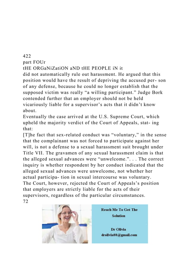 Read Case 11.4 Consenting to Sexual Harassment, located here or.docx