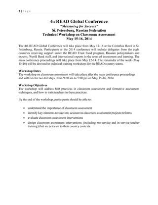 READ Workshop Notes | PDF