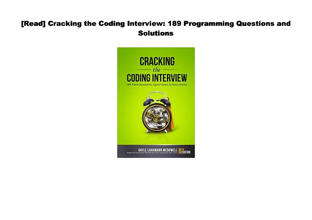 [Doc] Cracking the Coding Interview: 189 Programming Questions and ...
