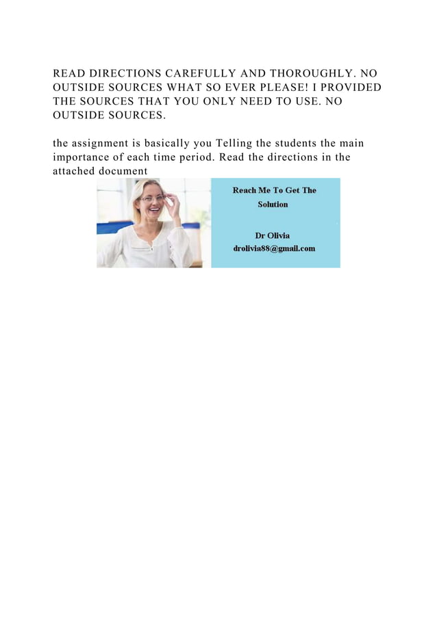 READ DIRECTIONS CAREFULLY AND THOROUGHLY. NO OUTSIDE SOURCES WHAT SO.docx