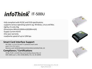Infothink- Smart Card Reader | PDF