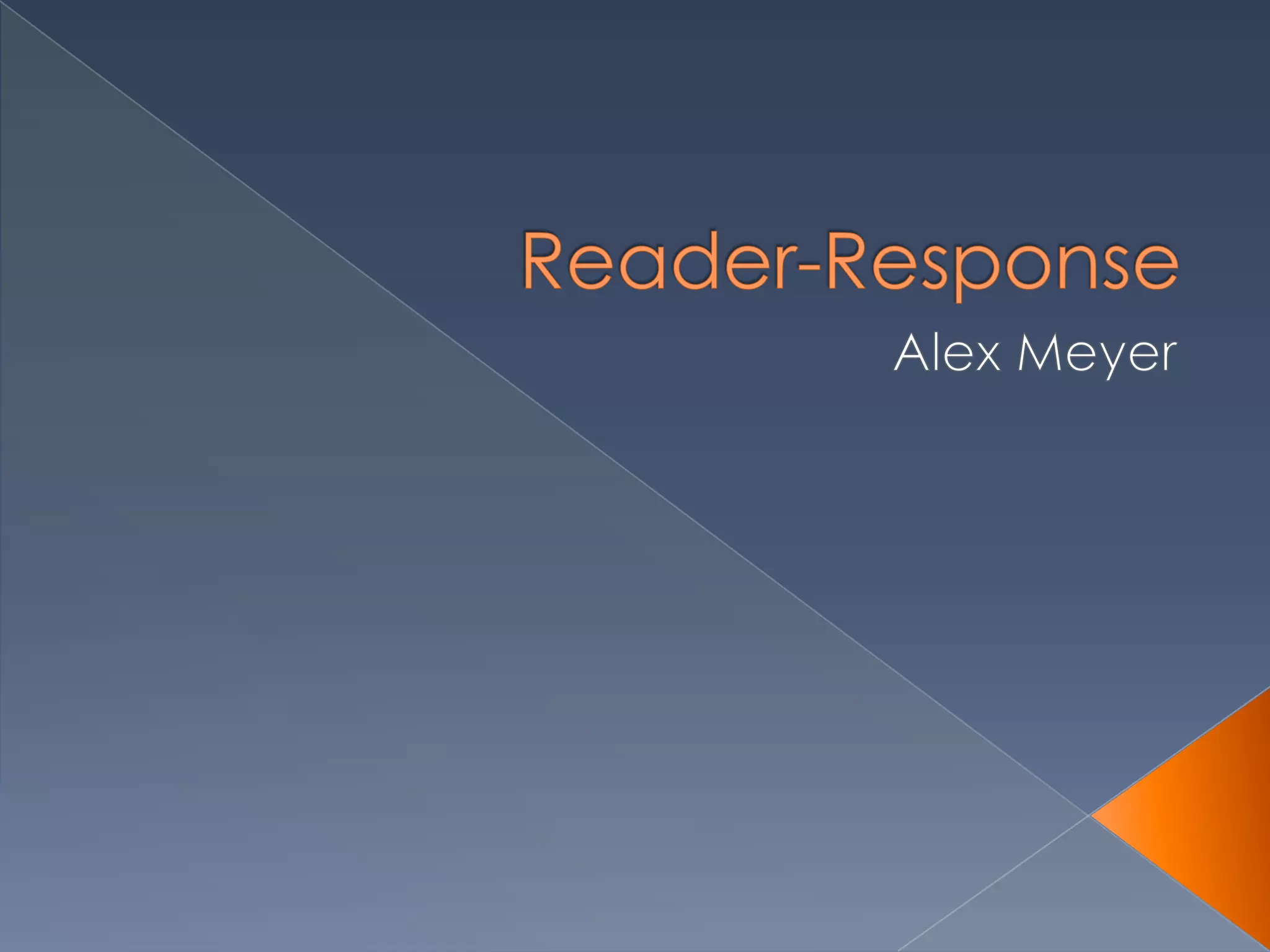 Reader response | PPTX