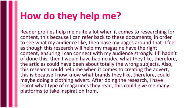 Reader profiles | PPT