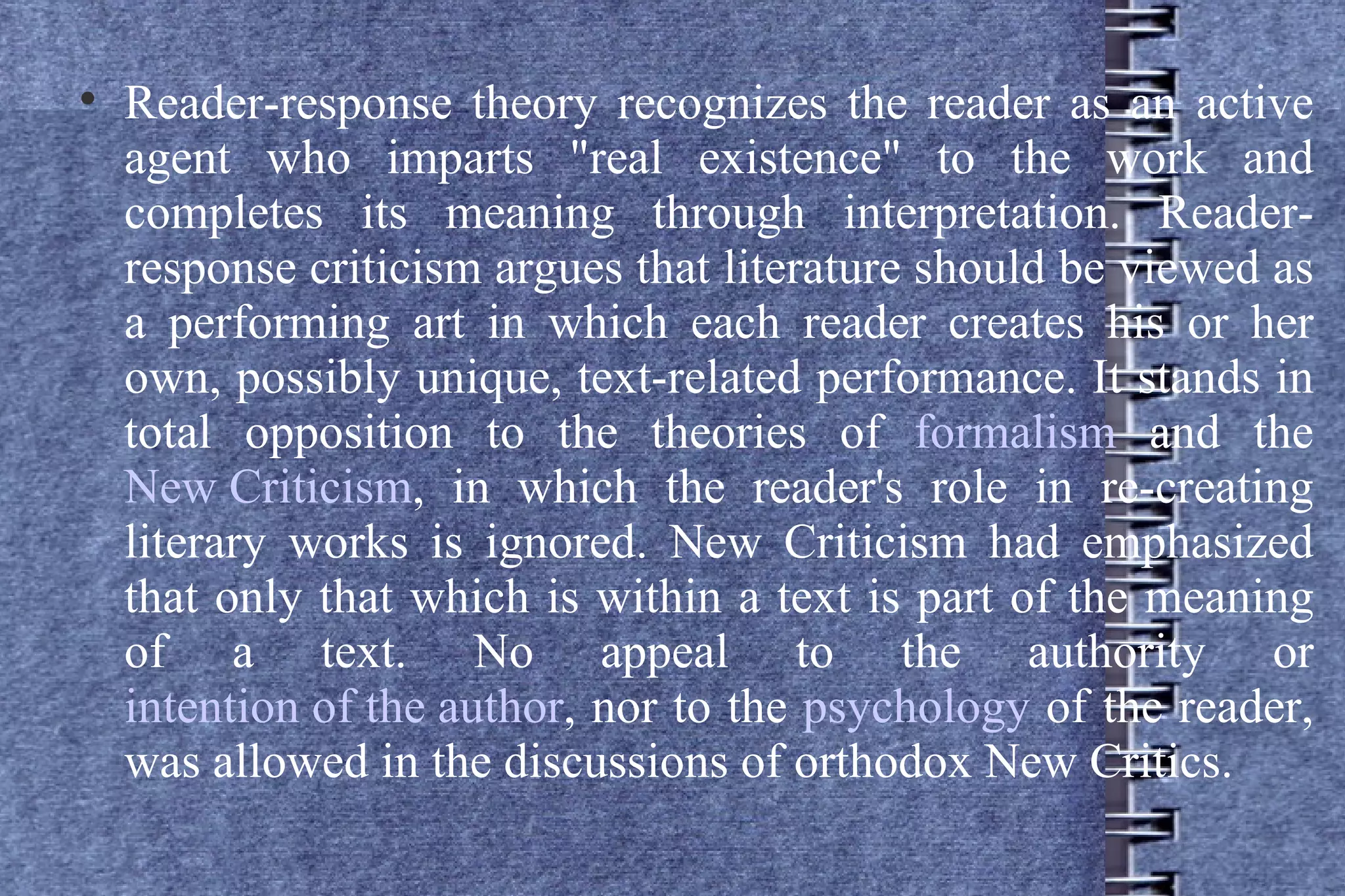 Reader response | PPT