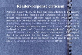 Reader response | PPT