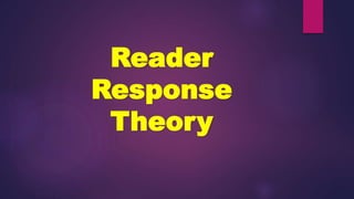 Reader response | PPT